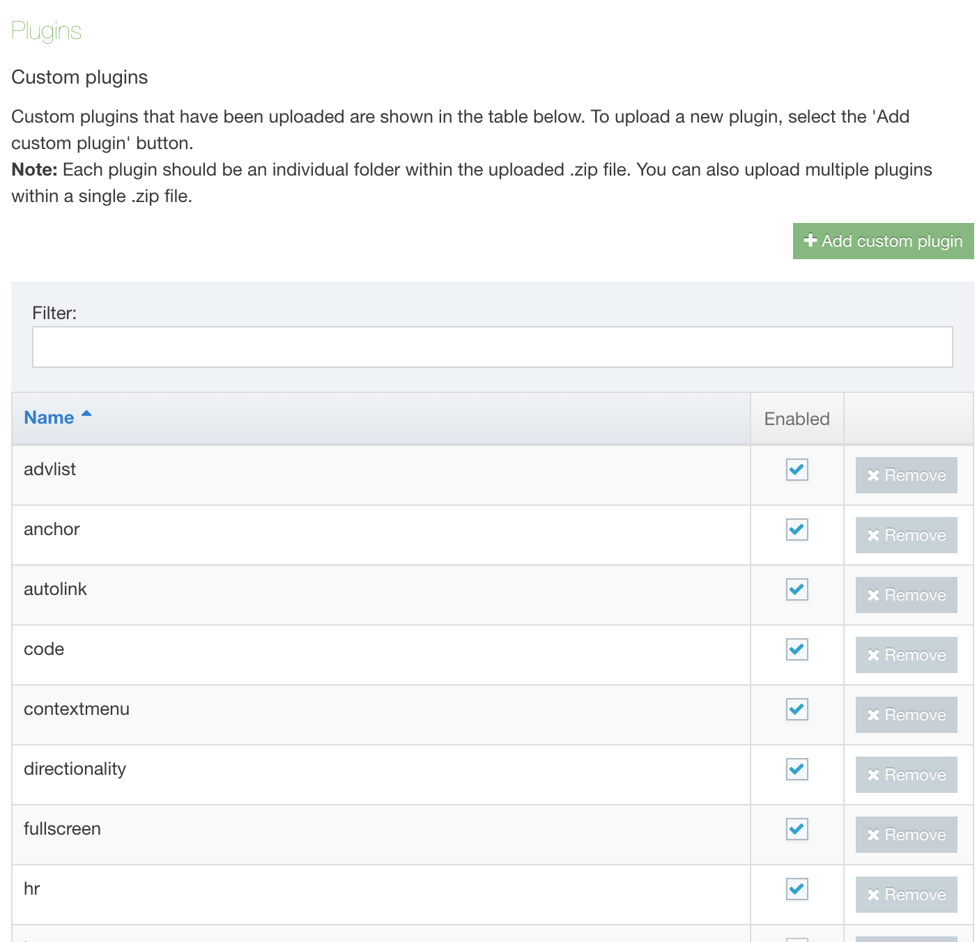 HTML Editor Settings - Terminalfour Knowledge Base